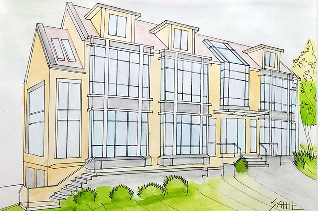 Bloaag Detail - Custom Home Sketches by Sahil M. Samnani